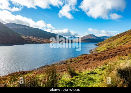 The freshwater loch of Loch Lyon in Perthshire, Scotland Stock Photo ...