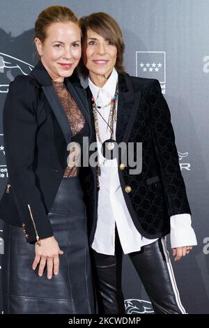 French chef Dominique Crenn and Maria Bello during the chef of the year ...
