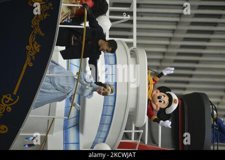 The Disney Cruise Line float during the 95th Macy's Thanksgiving Day ...