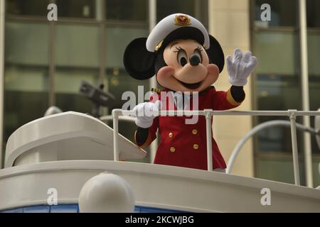 The Disney Cruise Line float during the 95th Macy's Thanksgiving Day ...