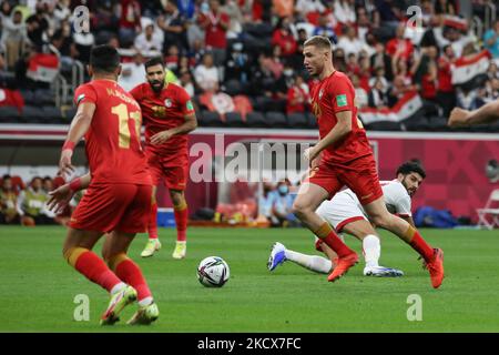 (20) OLIVER KASS KAWO of Syria team after scoring their team's first ...