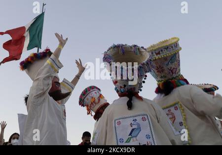 A group of chinelas in the Zócalo of Mexico City during the First Great ...