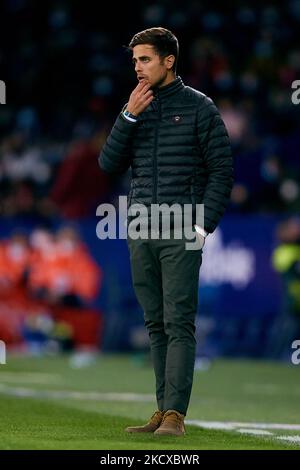 Alessio Lisci, head coach of CA Osasuna during the Spanish championship ...