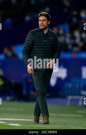 Alessio Lisci, head coach of CA Osasuna during the Spanish championship ...