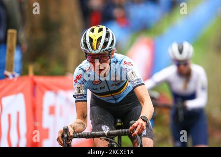 Belgian Lore De Schepper pictured in action during the women's junior ...