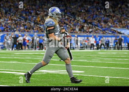 Detroit Lions inside linebacker Alex Anzalone plays during the second ...