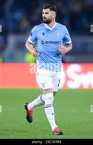 Elseid Hysaj of SS Lazio looks on during the Serie A match between SS ...