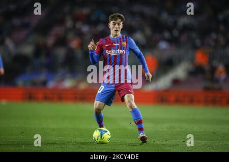 30 Gavi of FC Barcelona control the ball during the La Liga Santander ...