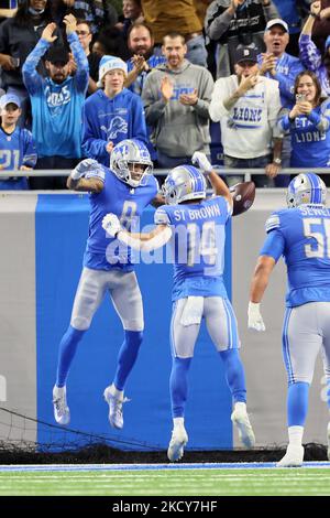 Detroit Lions wide receiver Amon-Ra St. Brown (14) before an NFL ...