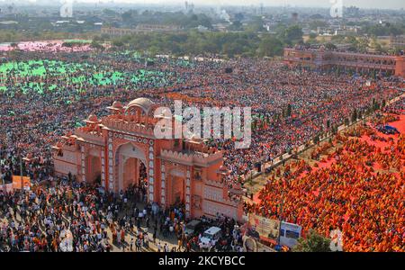 People from the Rajput community during the diamond jubilee ...