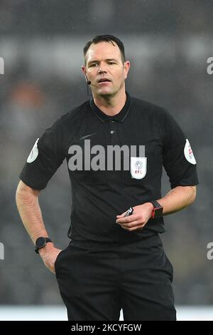 Referee James Linington during the Sky Bet Championship match at ...