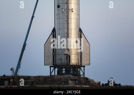 SpaceX Starship 20 at sunset on December 30th, 2021 in Boca Chica ...