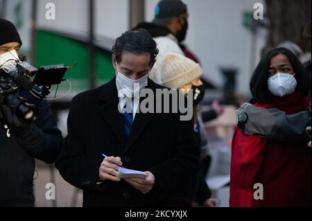 Jamie Raskin during a demonstration of the for those injured and killed ...