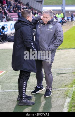 Crawley Town's manager before the Sky Bet League Two match at ...
