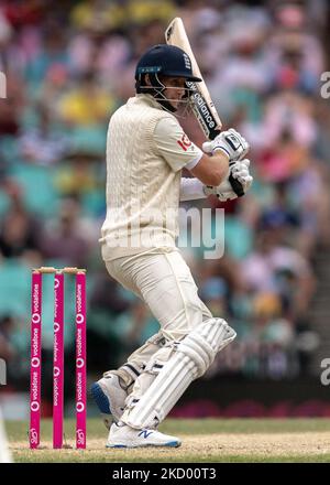 Joe Root of England bats during the NRMA Insurance Ashes Second Test ...