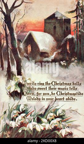 Drawing for a postcard illustration, 1900 Stock Photo - Alamy