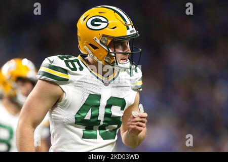 Green Bay Packers long snapper Matt Orzech (42) before an NFL practice ...