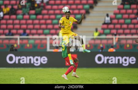 Amanuel Gebremichael of Ethiopia during Cameroon against Ethiopia ...