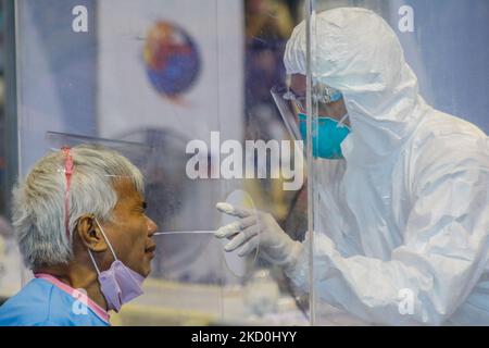 Residents of Antipolo City, Philippines took a free COVID-19 antigen ...
