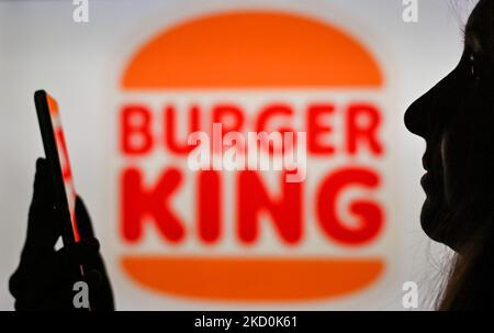 Burger King logo. On Tuesday, 17 August 2021, in Edmonton, Alberta ...