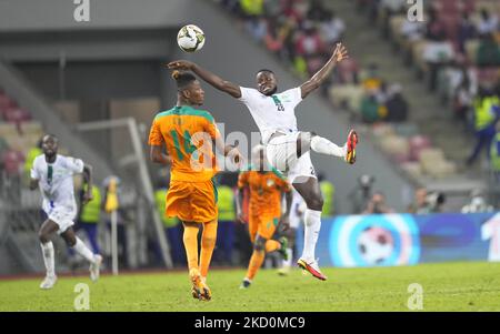 Musa Noah Kamara of Sierra Leone during Sierra Leone versus Ivory Coast ...