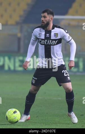 Elias Cobbaut of PARMA CALCIO in action during the Serie B match ...