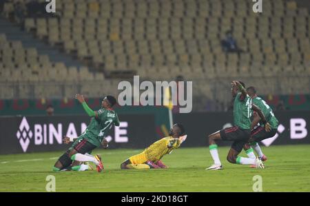 Gabadinho Mhango of Malawi scoring their first goal during Morocco ...