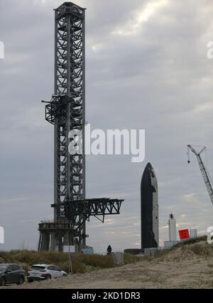 SpaceX Live Streamer Jessica Kirsh photographs Starbase. (Photo by ...