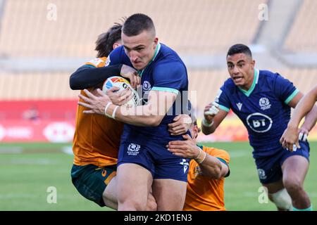 Ross McCann of Scotland runs with the ball during the Men's HSBC World ...