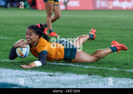 Faith Nathan of Australian in action during the Women's HSBC World ...
