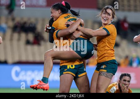 Faith Nathan of Australian in action during the Women's HSBC World ...