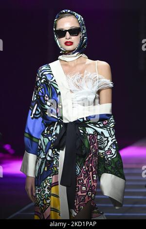 A model walks the runway during Domenico Orefice's show at Milan Men's ...