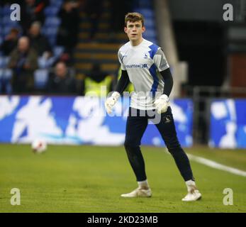 Patrick Boyes of Hartlepool United during the pre-match warm-up during ...