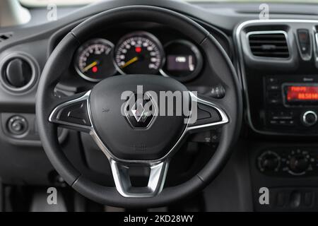 Dnipropetrovsk region, Ukraine - October 09, 2022: Renault Logan 2020 ...