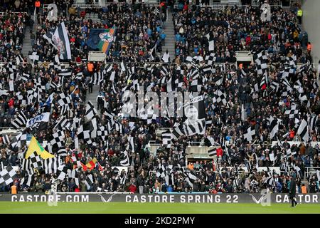 Newcastle United flag display during the Newcastle United v Crystal ...