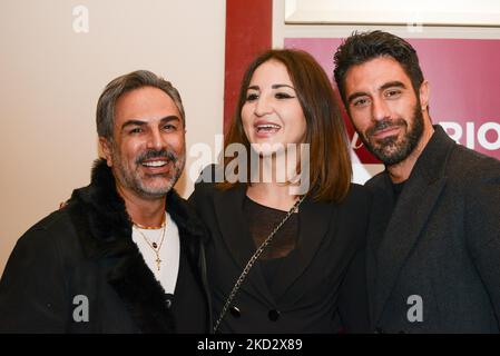 Fabrizio Imas (L), Marco Aceti (R) during the News The guests of the first show of the comedians ...