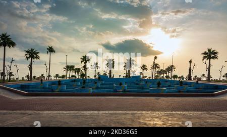 Al khobar Corniche Park Morning view. City Khobar, Saudi Arabia Stock ...
