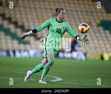 Kailen Sheridan (San Diego Wave) of Canada during Arnold Clark Cup ...