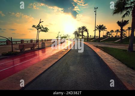 Al khobar Corniche Park Morning view. City Khobar, Saudi Arabia Stock ...
