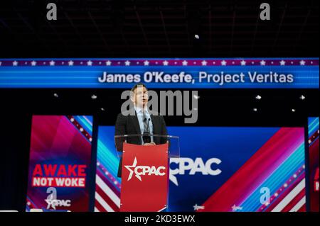 James O'Keefe during the CPAC 2022 Day One continues in Orlando ...