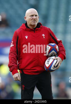 Wales assistant coach Neil Jenkins during a captain's run at ...