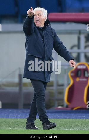 Roma manager Gian Piero Gasperini on the touchline during the UEFA ...