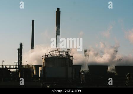 shell Wesseling oil refinery is seen in Wesseling, Germany on March 7 ...