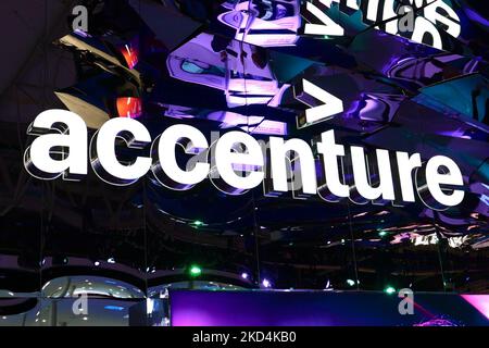 Accenture exhibition stand, MWC Mobile World Congress 2024, Barcelona ...