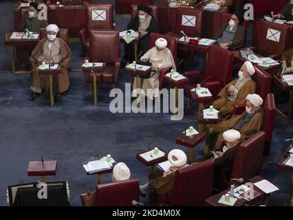 Iranian clerics attend Iran’s Assembly of Experts’ biannual meeting in ...
