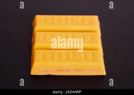 McVities Gold Bars - golden chocolate bar snack treat Stock Photo - Alamy