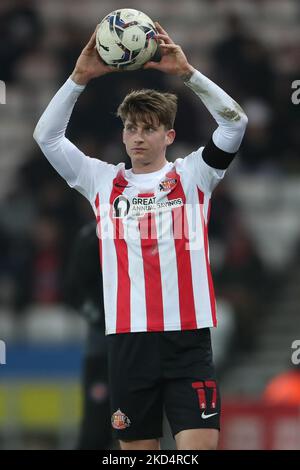 Sunderland's Dennis Cirkin during the Sky Bet Championship match at the ...