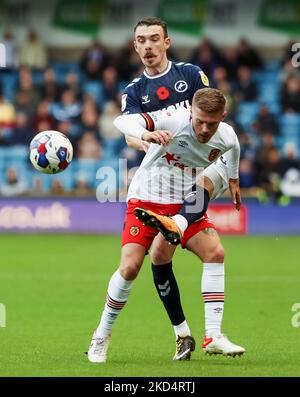 Hull City's Regan Slater battles for the ball against Bristol City's ...