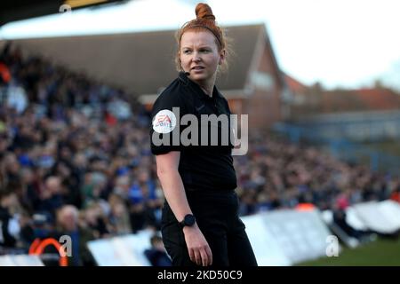 Assistant referee, Helen Edwards during the Sky Bet League 2 match ...