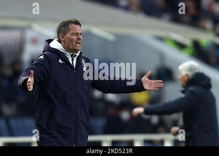 Alexander Blessin (Genoa CFC) gestures during the italian soccer Serie ...